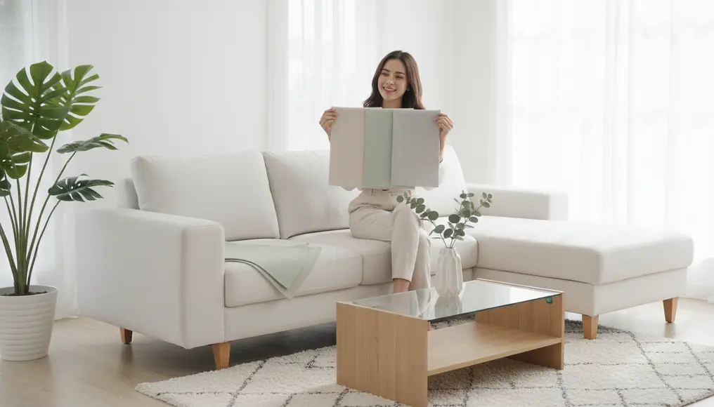 Ganti Kain Sofa Sudut (L-Shape) Minimalis | HOME STERIL