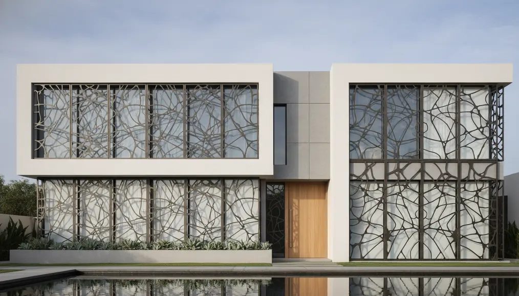 Desain Teralis Jendela Motif Laser Cutting: Seni Modern pada Eksterior ...