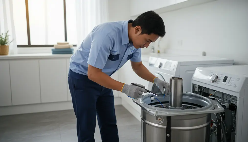 Jasa Bersihkan Mesin Cuci Top Loading Jakarta Selatan | HOME STERIL