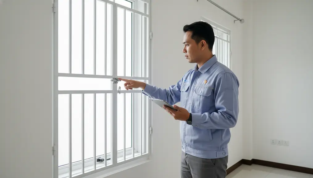 Teralis Jendela Model Buka-Tutup (Engsel) untuk Jalur Evakuasi ...