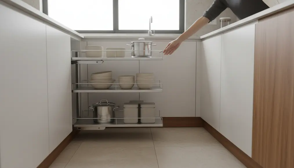 Desain Kitchen Set Letter U Tanpa Sudut Mati: Solusi Kabinet Cekung dan ...