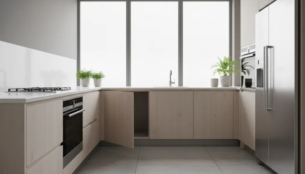 Desain Kitchen Set Letter U Tanpa Sudut Mati: Solusi Kabinet Cekung dan ...