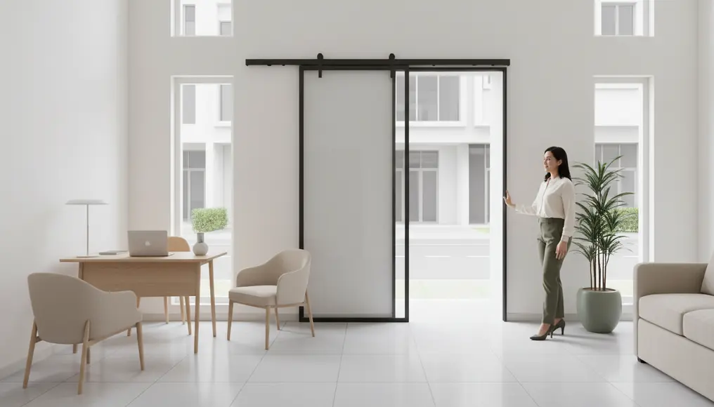 Pintu Henderson (Sliding) untuk Ruko: Kelebihan Sistem Rel Gantung ...